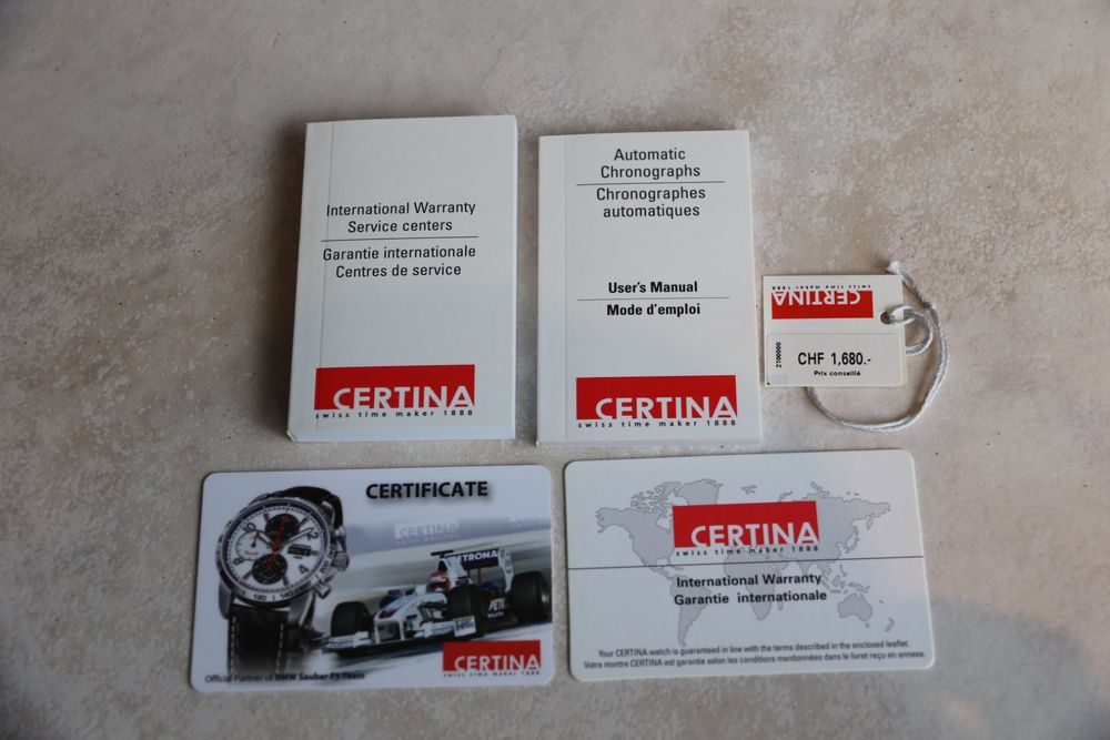 Certina Podium BMW Sauber F1 Team Limited Edition (Neu (gemäss ...