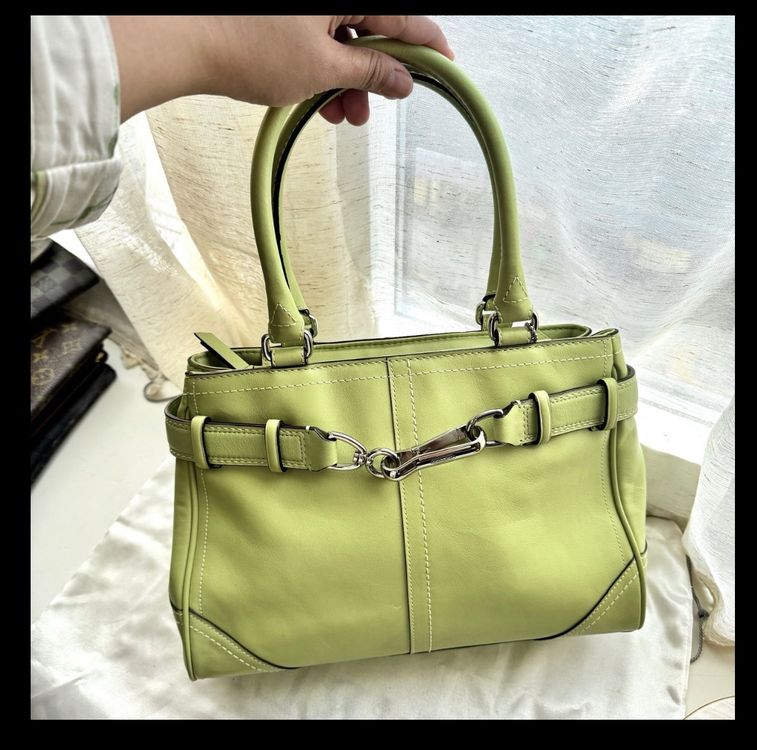 Rare Coach Leather Handbag Avocado Green (Gebraucht) in Regensdorf für ...