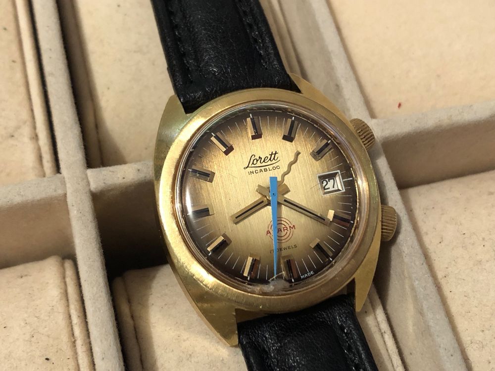 Montre vintage Lorett Alarm mécanique 34mm fonctionne (Gebraucht) in ...