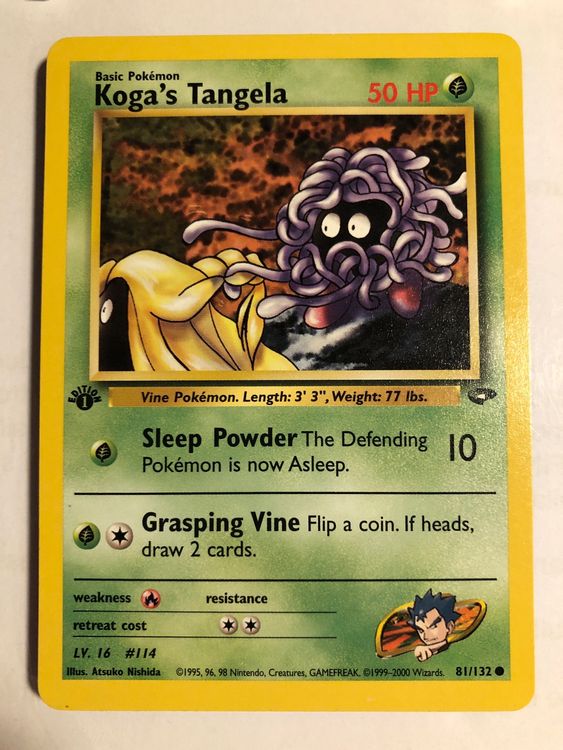 Koga's Tangela 1st Gym Challenge - MINT - ab 1.- (Gebraucht) in ...