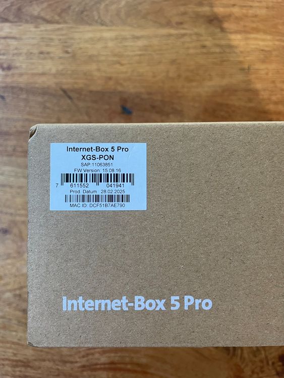 Swisscom Internet-Box 5 Pro für Glasfaseranschluss NP 149.- (Neu und ...