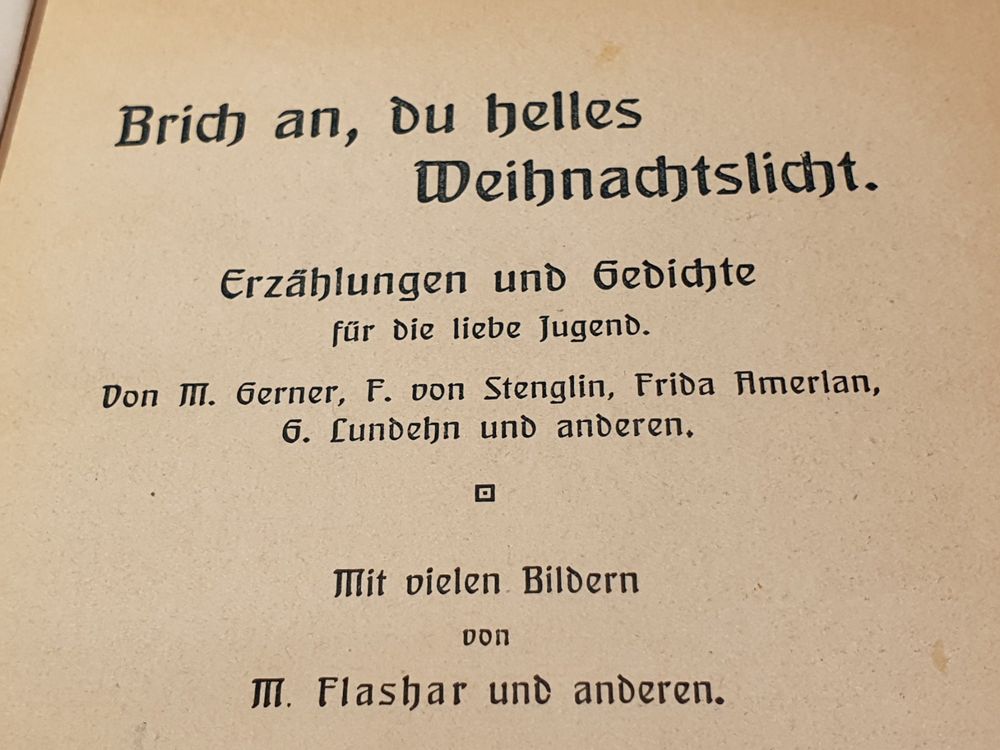 100 jähriges Weihnachtsgeschichten- Büchlein 1925 (Gebraucht) in Wil SG für CHF 1 – mit ...