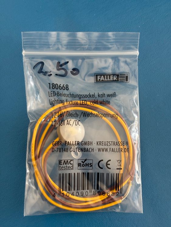 Faller 180668 Beleuchtungssockel LED (Neu und originalverpackt) in ...
