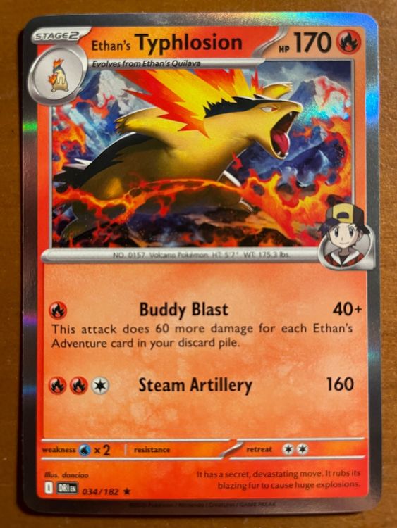Pokemon Ethan's Typhlosion Holo (Versand gratis) (Neu (gemäss ...