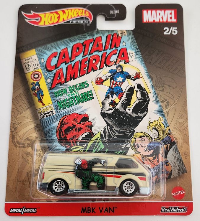 MBK VAN MARVEL CAPTAIN AMERICA HOT WHEELS REAL RIDERS | Kaufen auf Ricardo