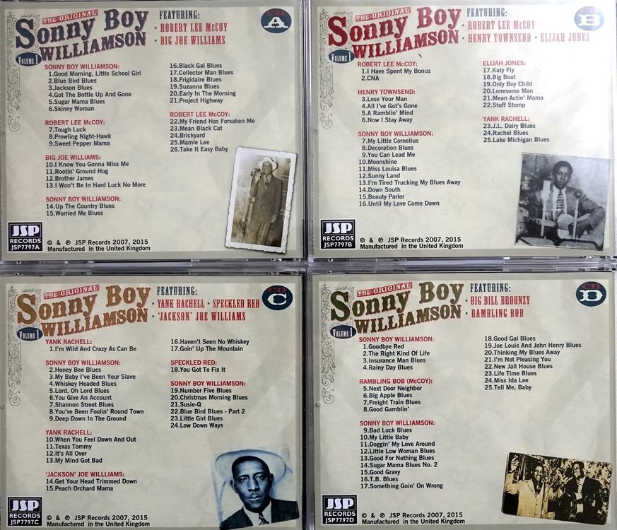 Sonny Boy Williamson - The Original - 4 CD's Box | Kaufen auf Ricardo