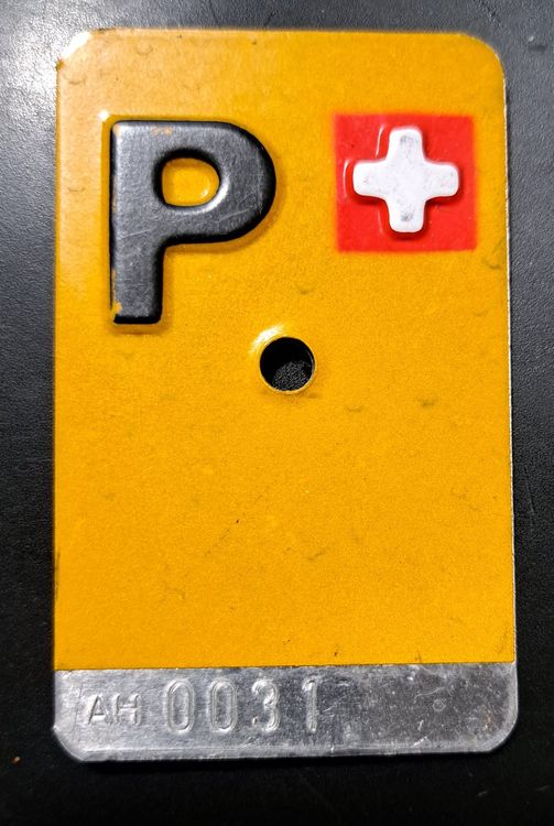 Post Velonummer: P + ( Gelb) | Kaufen auf Ricardo