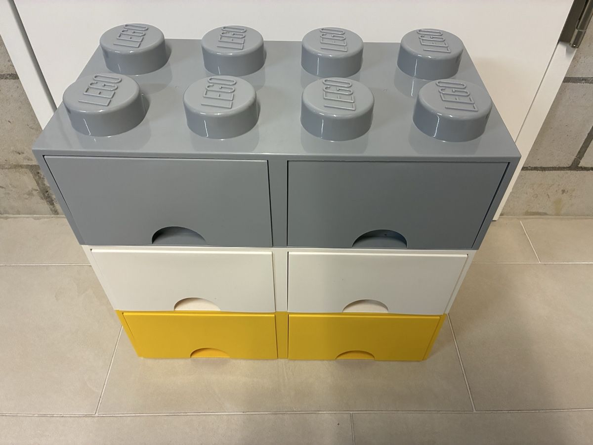 LEGO Brick Drawer 4 Knobs Grey, White and Yellow 🧱📦 (Gebraucht) in ...