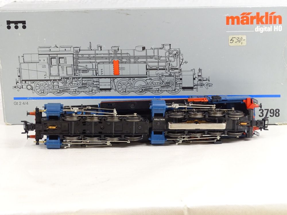 Märklin 3789 Mallet Dampflok Blau, Gt 2 4x4, H0,WS/AC,OVP (Gebraucht ...