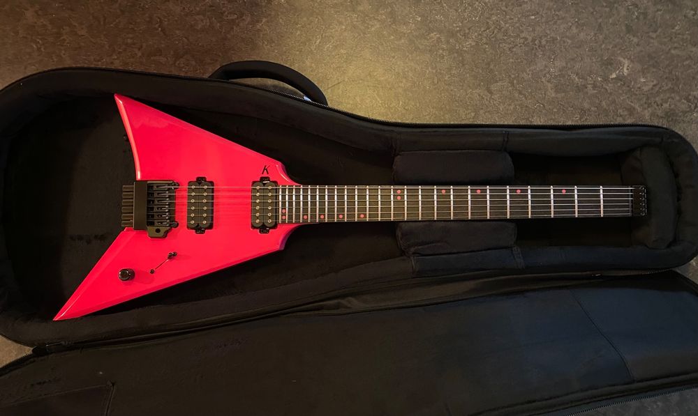 Kiesel Custom Guitar Type-V headless guitar (Neu (gemäss Beschreibung ...