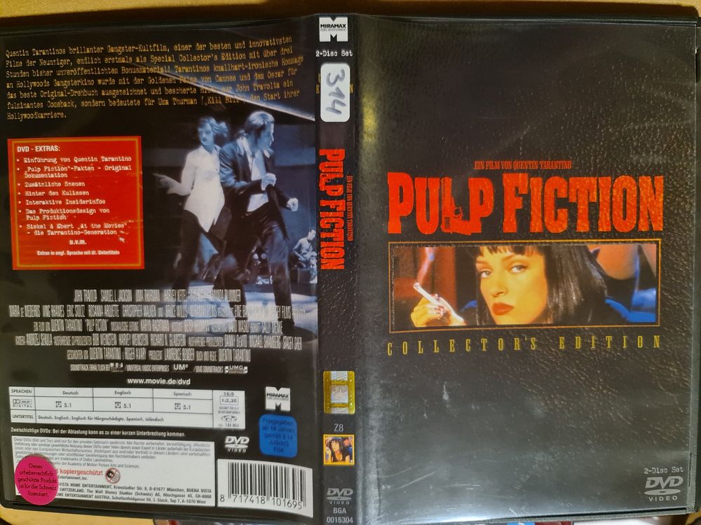 Pulp Fiction DVD Collectors Edition 2-Disc Set Tarantino ... (Gebraucht ...