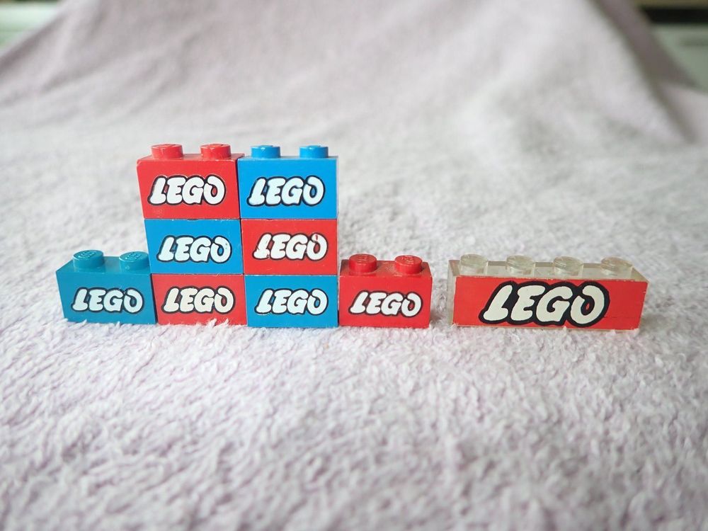 9 sehr schöne alte LEGO Schrift Steine | Kaufen auf Ricardo