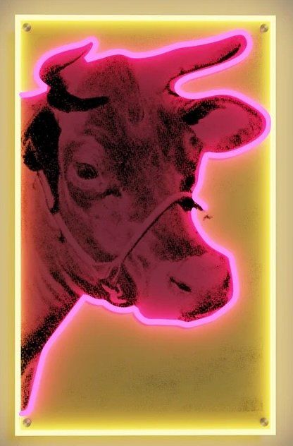 Andy Warhol - Neon LED “COW” - numbered edition + CoA (Neu (gemäss ...