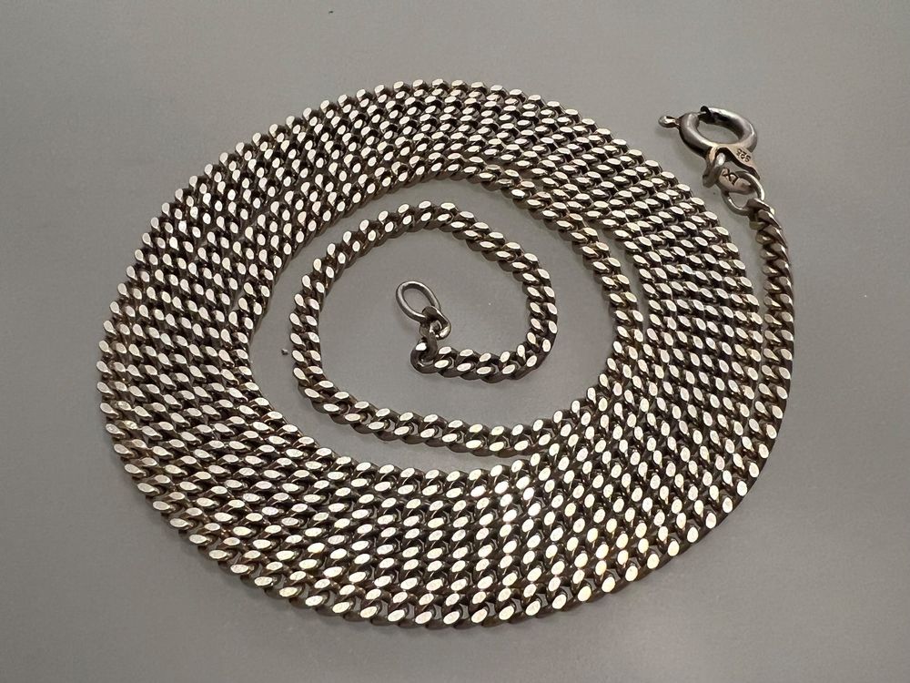 Silberkette 80cm lang - Ø2,3mm - 13,7g - Panzerkette selten (Gebraucht ...
