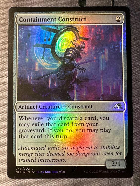 Containment Construct FOIL Kamigawa Boosterfrisch | Kaufen auf Ricardo