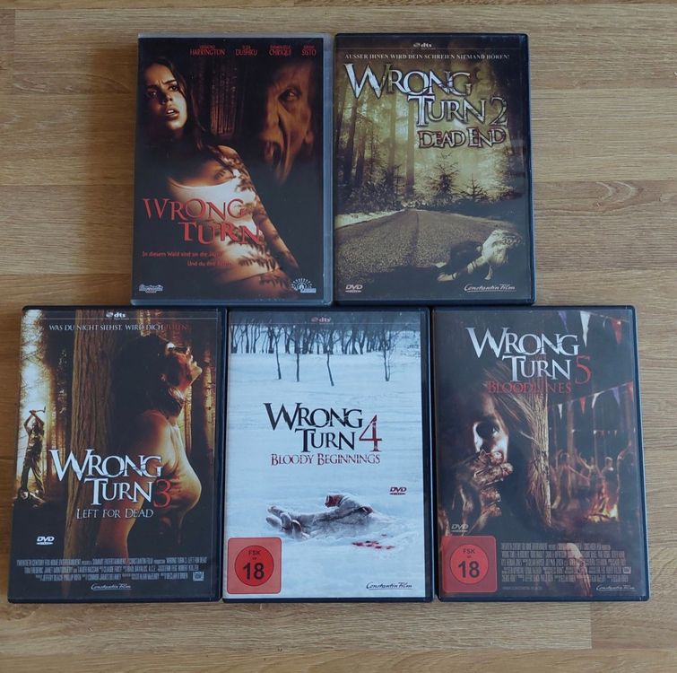 Wrong Turn 1 - 5 DVD (Gebraucht) in Thun für CHF 12 – mit Lieferung auf ...