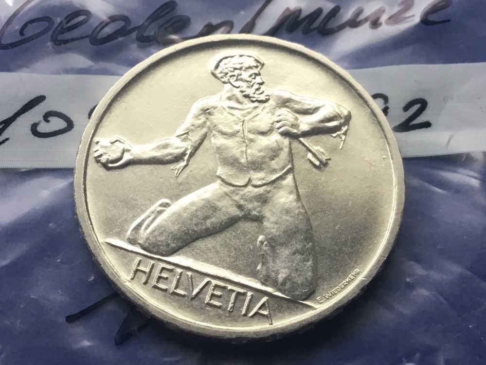 ** 5 Franken Silbermünze St Jakob 1944 Unzirkuliert stgl | Kaufen auf Ricardo