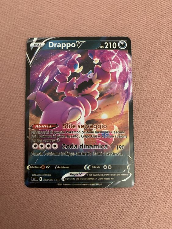 Drappo V - Pokémon Karte (Neu (gemäss Beschreibung)) in Wanzwil für CHF ...
