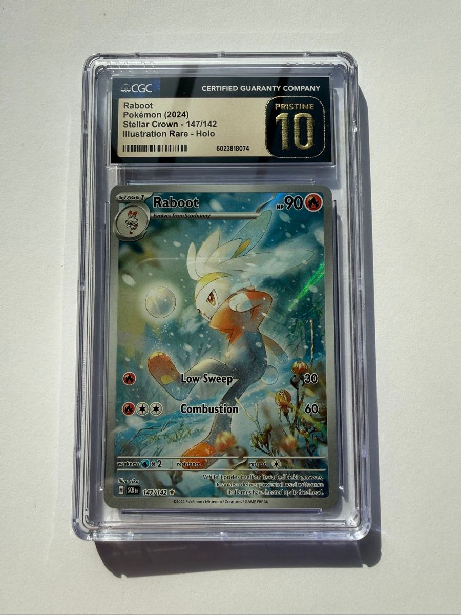 Pokemon SCR Raboot 147/142 EN / (CGC Pristine 10) (Neu (gemäss ...