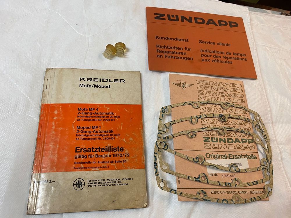 Kreidler, Flory, MF4, MP1. Getriebedichtungen, ET Katalog (Neu (gemäss ...