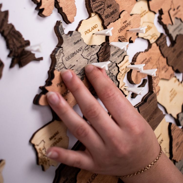 Weltkarte aus Holz - 3D Wanddeko zu deine Räume (Neu und originalverpackt) in Burgdorf für CHF ...