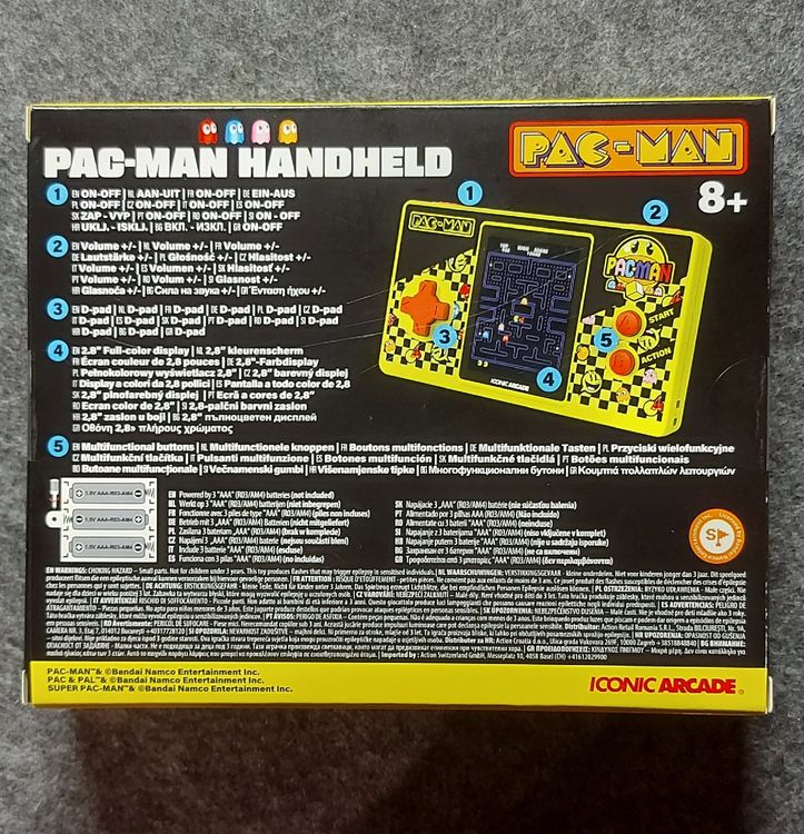 Pac-Man Handheld Iconic Arcade - 45° Anniv.🕹😃 (Neu und originalverpackt ...