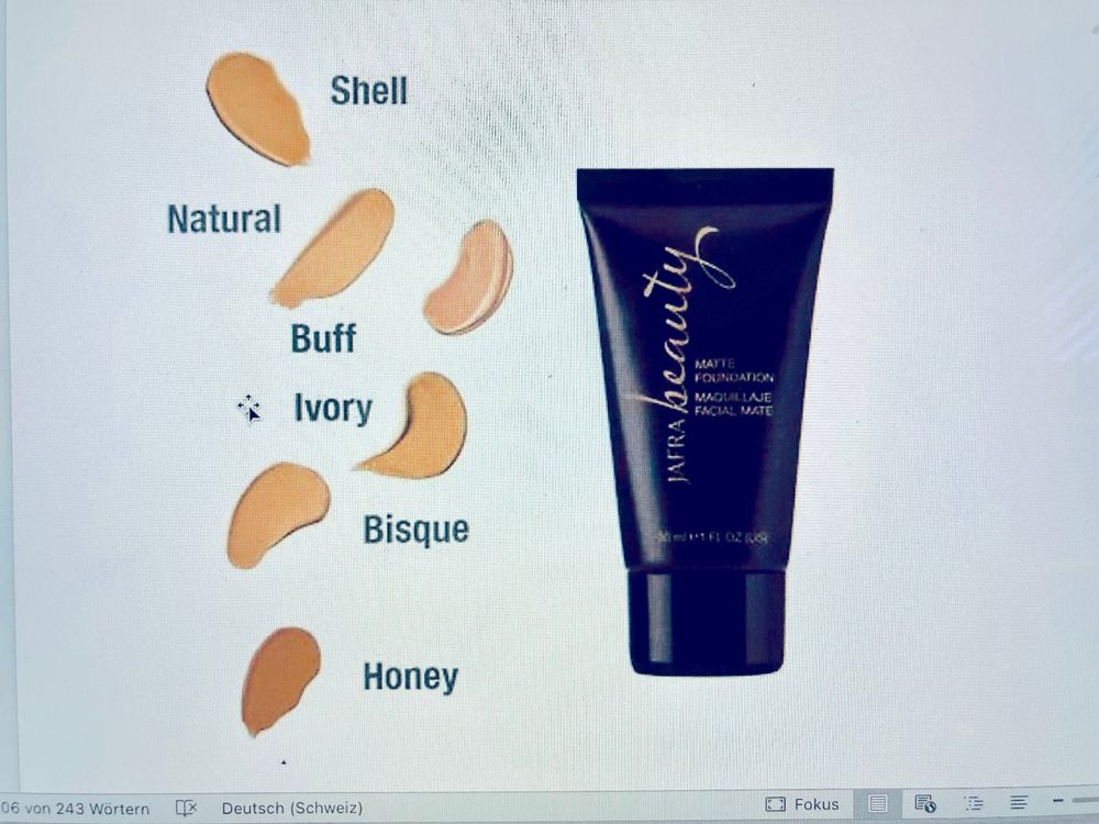JAFRA Make-up Mattierend Foundation Neu verschiedene Töne | Kaufen auf ...