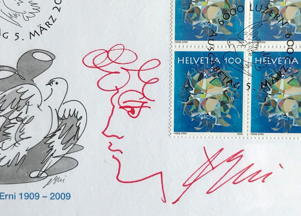 Erni Hans wunderbares Couvert mit Signatur gerahmt (Gebraucht) in Seltisberg für CHF 130 – mit ...