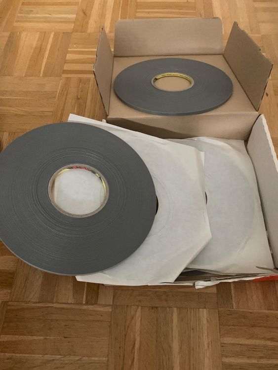 3M 4943F doppelseitiges Klebeband 6mmx33m grau 5RLS (Neu und ...