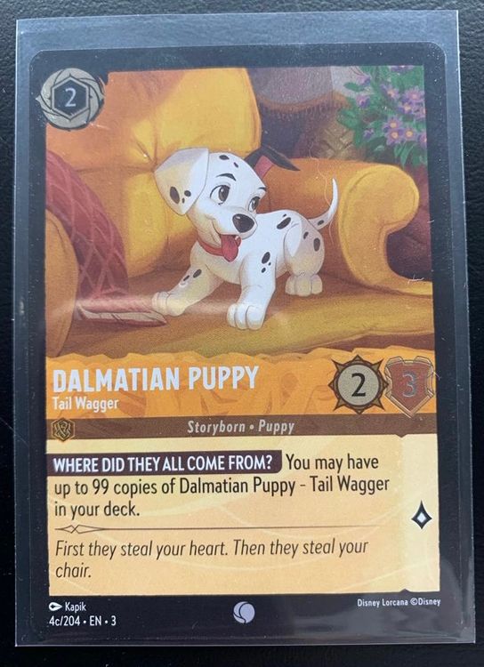 Lorcana Disney - DALMATIAN PUPPY 4c/204 FOIL EN 3 - Common | Kaufen auf Ricardo