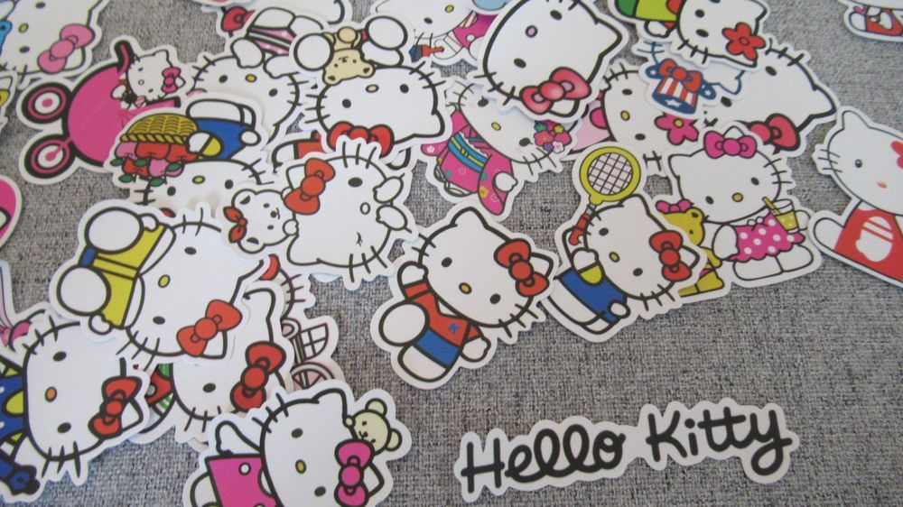 50 Hello Kitty Stickers / Aufkleber (Neu und originalverpackt) in ...
