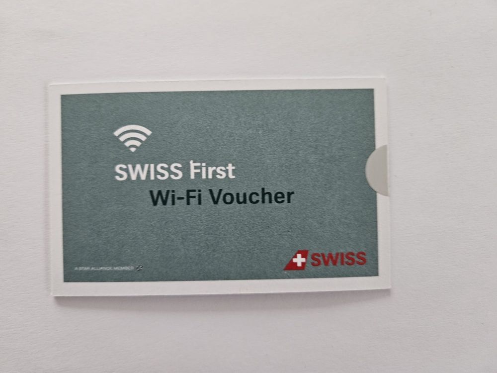 SWISS FIRST Wi-Fi Wifi Voucher / WLAN Gutschein gültig 2026 | Kaufen ...