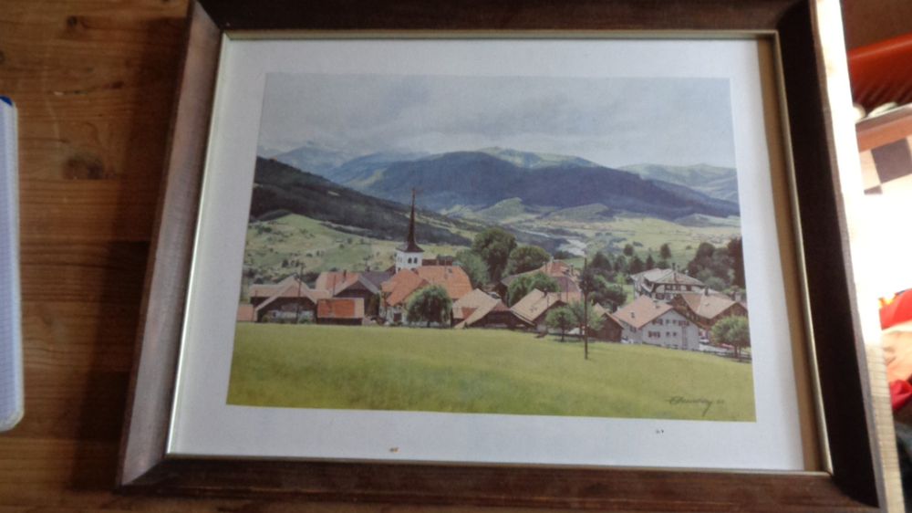 Bild "Guggisberg", signiert, 1988 | Kaufen auf Ricardo