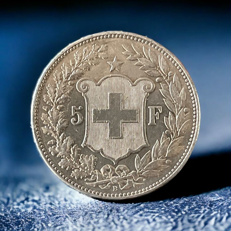 Schweiz 5 Franken Silber Jahrgang 1907 (Gebraucht) in Winterthur für CHF 160 – mit Lieferung auf ...