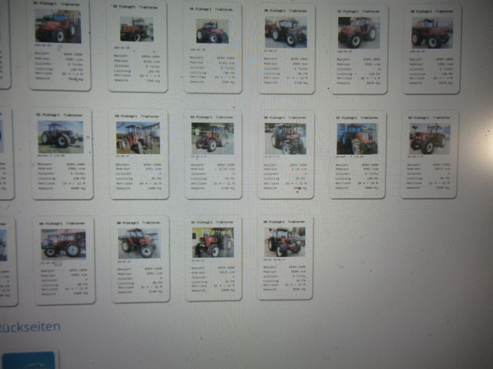 Fiatagri Traktoren Quartett 32 Karten (Neu und originalverpackt) in Herznach für CHF 30 – mit ...