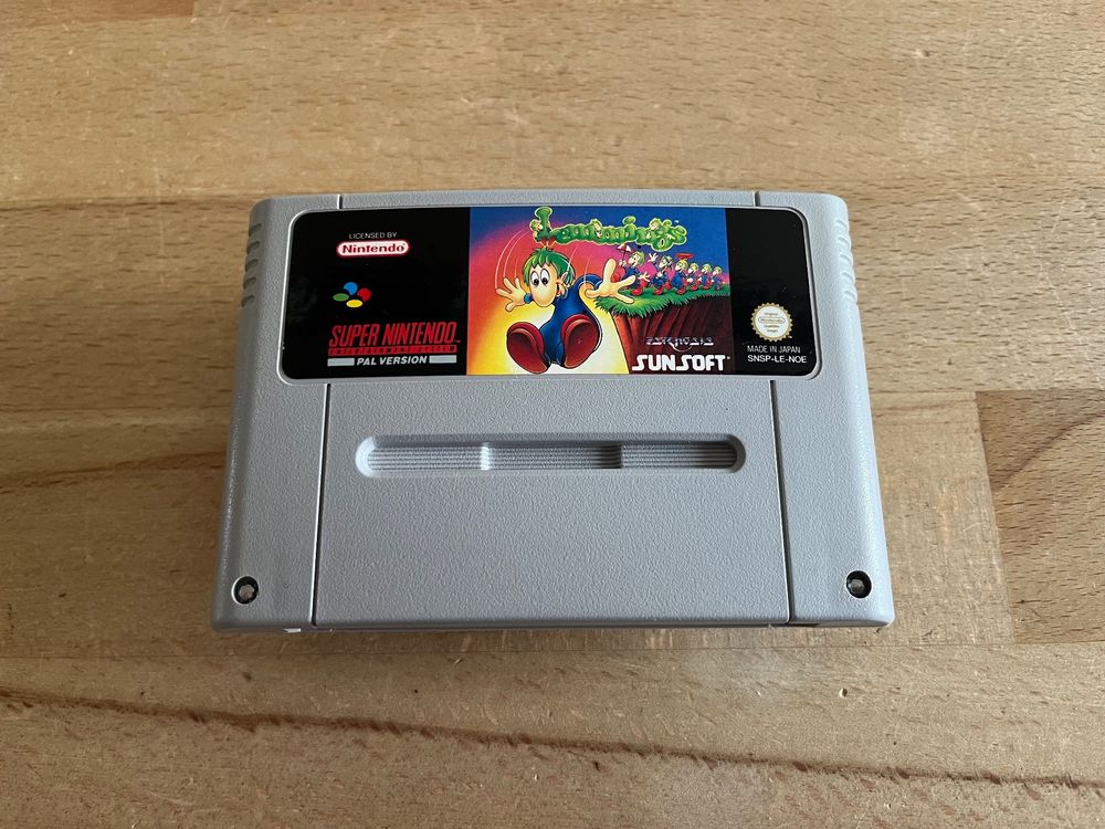 Lemmings Super Nintendo SNES Modul, voll funktionstüchtig (Gebraucht ...