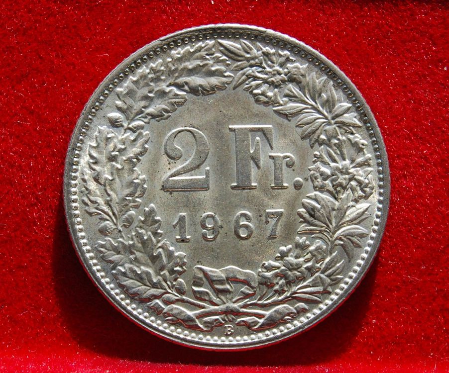 1 Münze 2 Franken 1967 (Gebraucht) in Rüfenacht BE für CHF 4.8 – mit Lieferung auf Ricardo kaufen