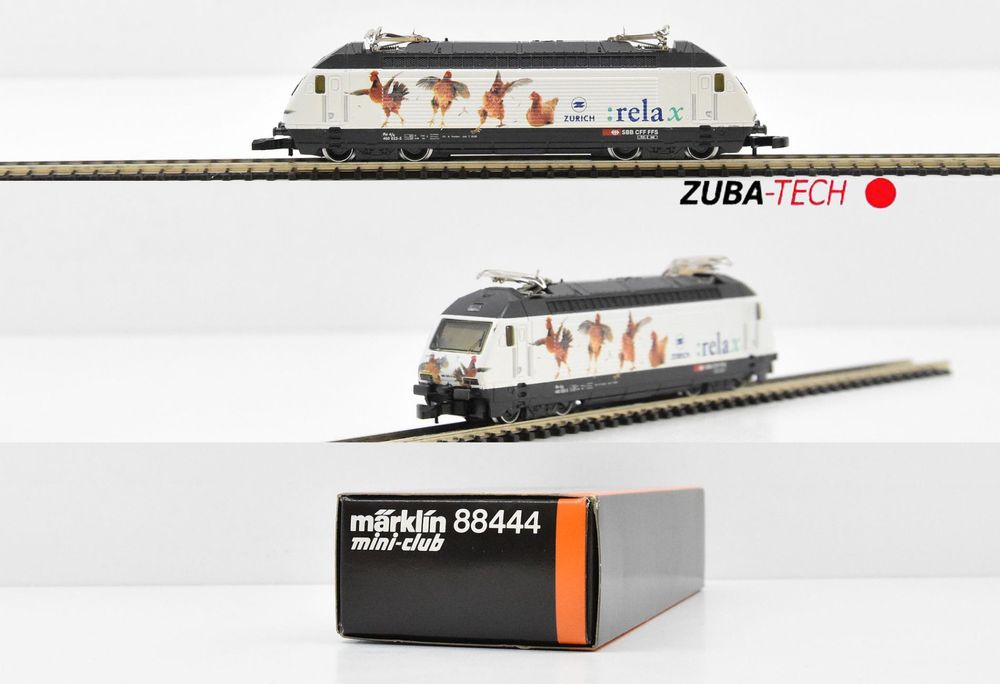 Märklin 88444 E-Lok Re 460 SBB Spur Z GS Analog mit OVP (Gebraucht) in ...