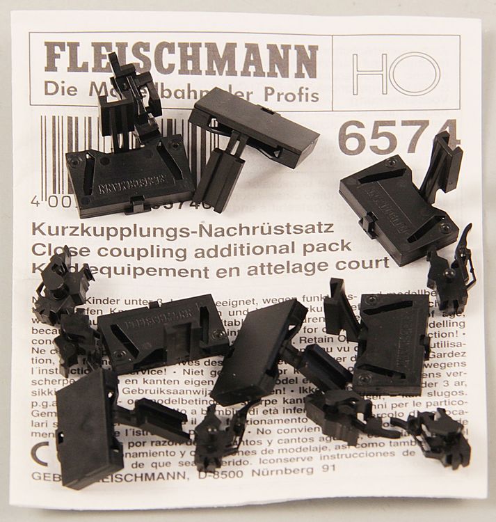 7 Fleischmann 6574 Kurzkupplungen H0 (Q43) | Kaufen auf Ricardo