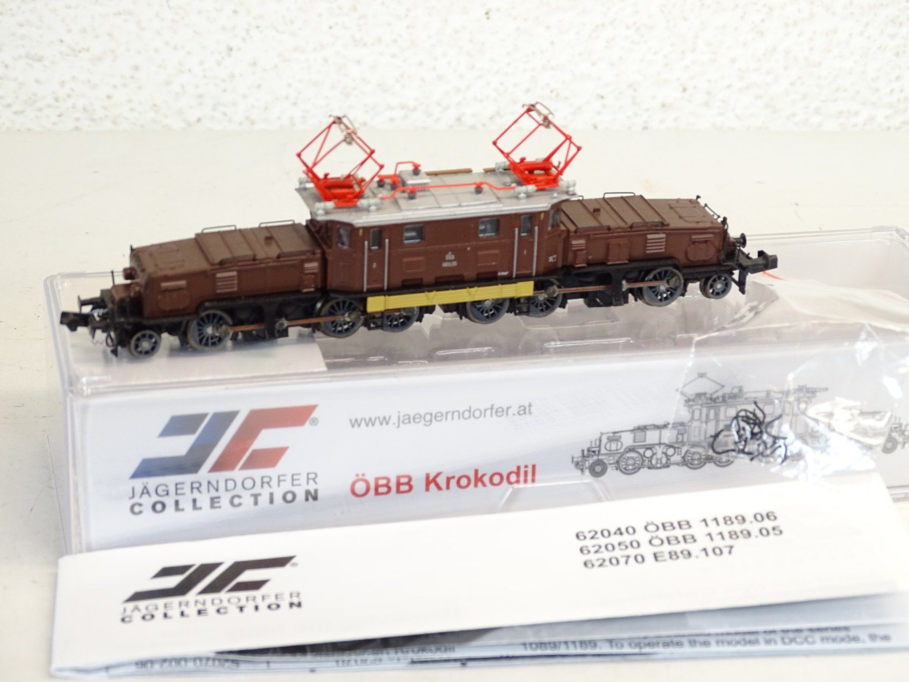 Jägerndorfer 62050 ÖBB Krokodil 1189 Braun, Spur N, OVP (Neu (gemäss ...