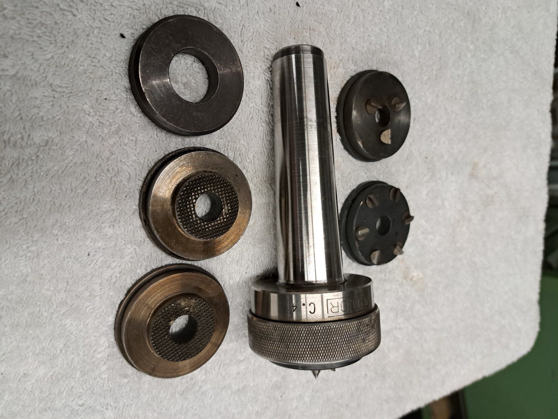 1 Rotor Spitze, Stirnseiten-Mitnehmer C4 Mk4 mit 5 Einsätzen (Gebraucht ...