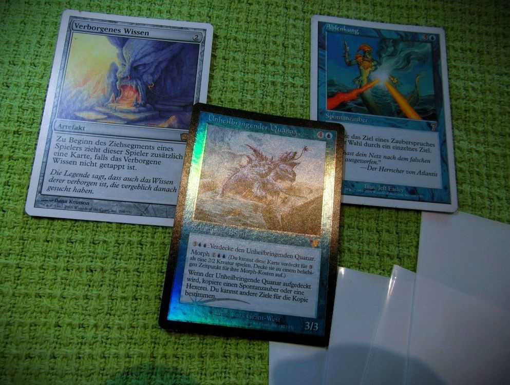 3 MAGIC The Gathering Deckmaster Karten (D) + Meteorit ! | Kaufen auf Ricardo