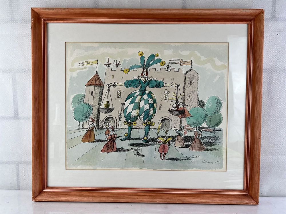 interessant Litho handsigniert. (Gebraucht) in Neuhausen am Rheinfall für CHF 15 – nur Abholung ...