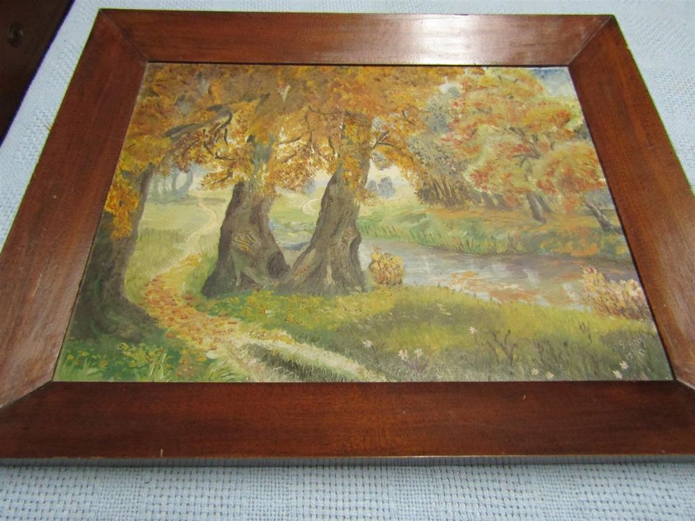 Bild Oel Ufer- signiert H. Schmid 1940 (Nr.30) (Gebraucht) in ...