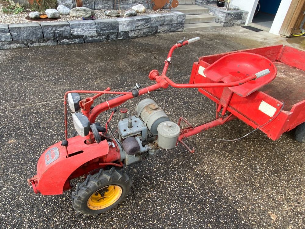 Einachser mit Anhänger / Motormäher mit Balken / Aebi AM10 (Gebraucht) in Worben für CHF 750 ...