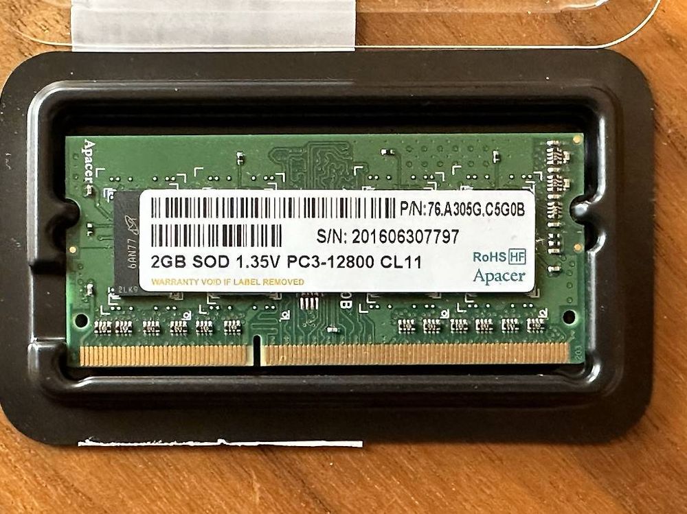 Barrette Memoire RAM Apacer 2Go DDR3L 1600 MHz (Gebraucht) in Crans VD ...