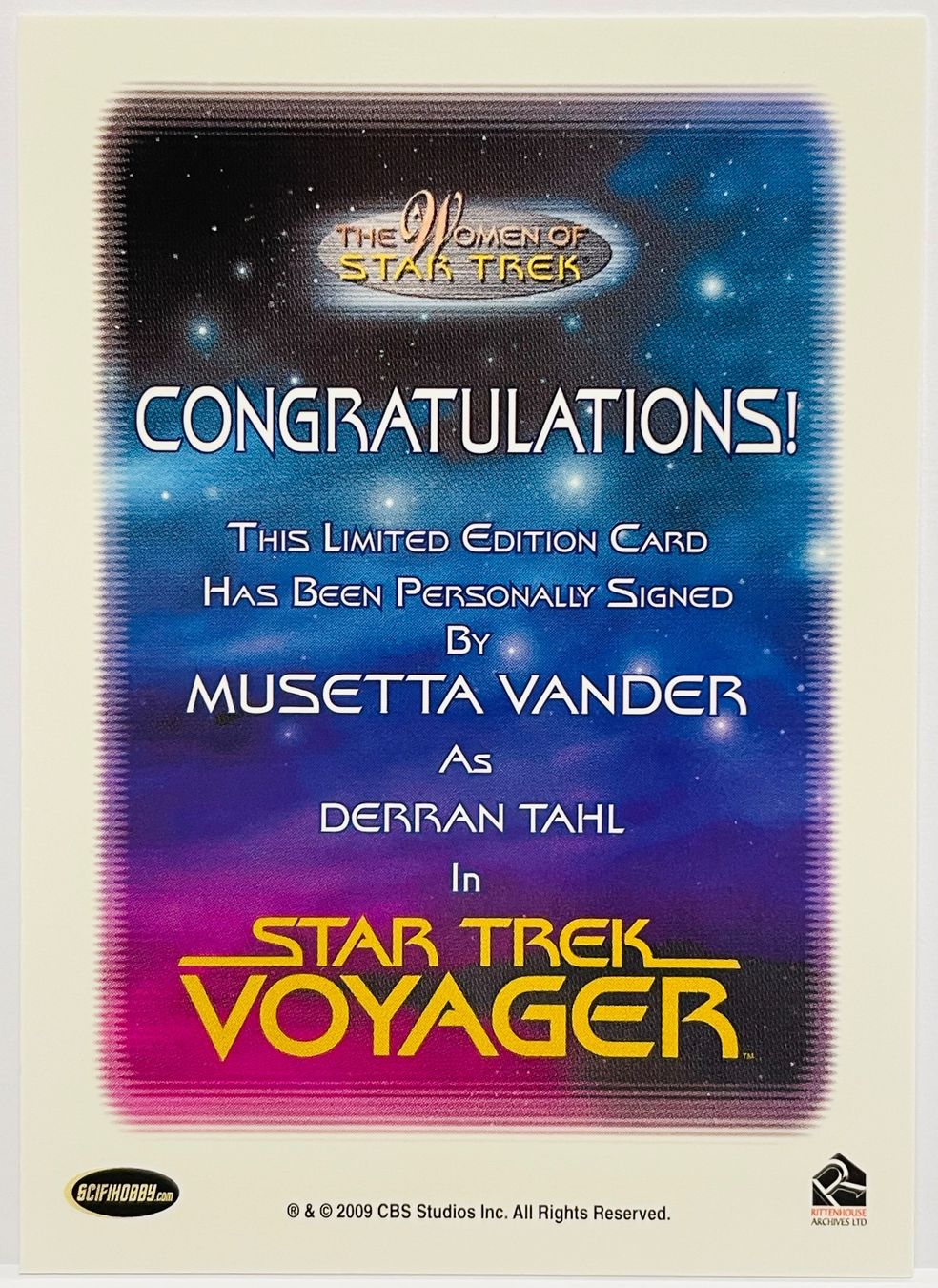 THE WOMEN OF STAR TREK TC; MUSETTA VANDER AUTOGRAMMKARTE (Neu (gemäss ...