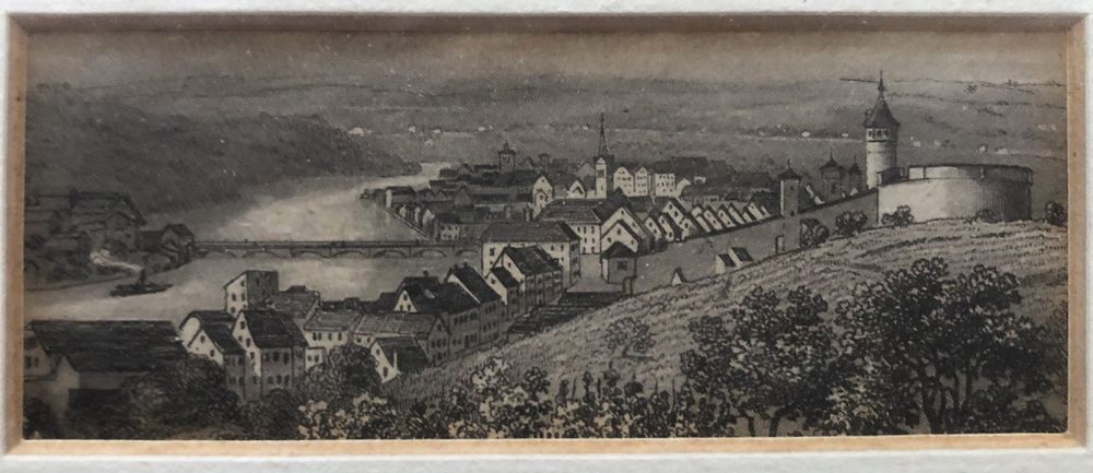 Schaffhausen/Neuhausen - drei alte Ansichten - Stiche (Gebraucht) in ...