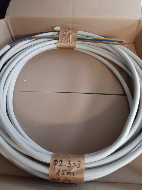 Installations-Kabel NYM 3 x 4mm2 15 m Feuchtraumkabel (Gebraucht) in Bibern SH für CHF 30 – mit ...