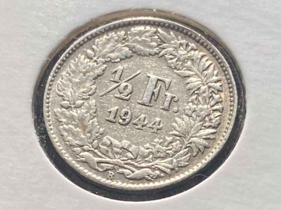 Schweiz 1/2 Franken 1944 B in Münzrähmchen | Kaufen auf Ricardo